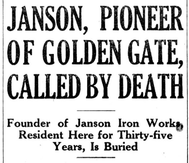 Emeryville Historical Society | Janson Iron Works