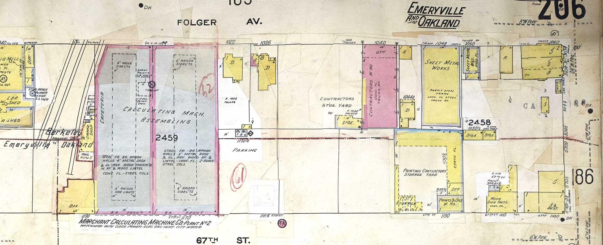 Emeryville Historical Society | marchant-sanborn-map