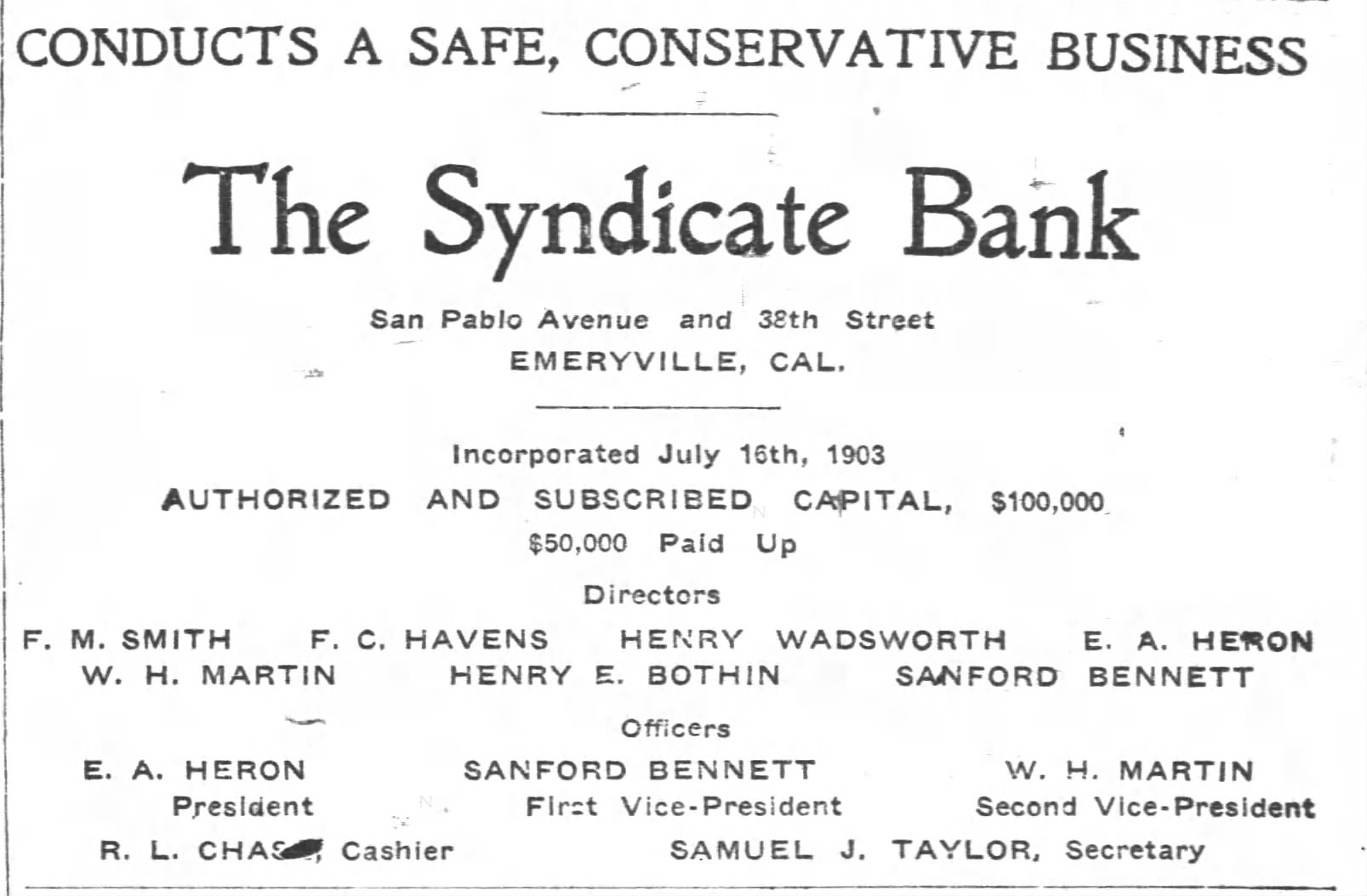 Emeryville Historical Society | The_Syndicate_Bank